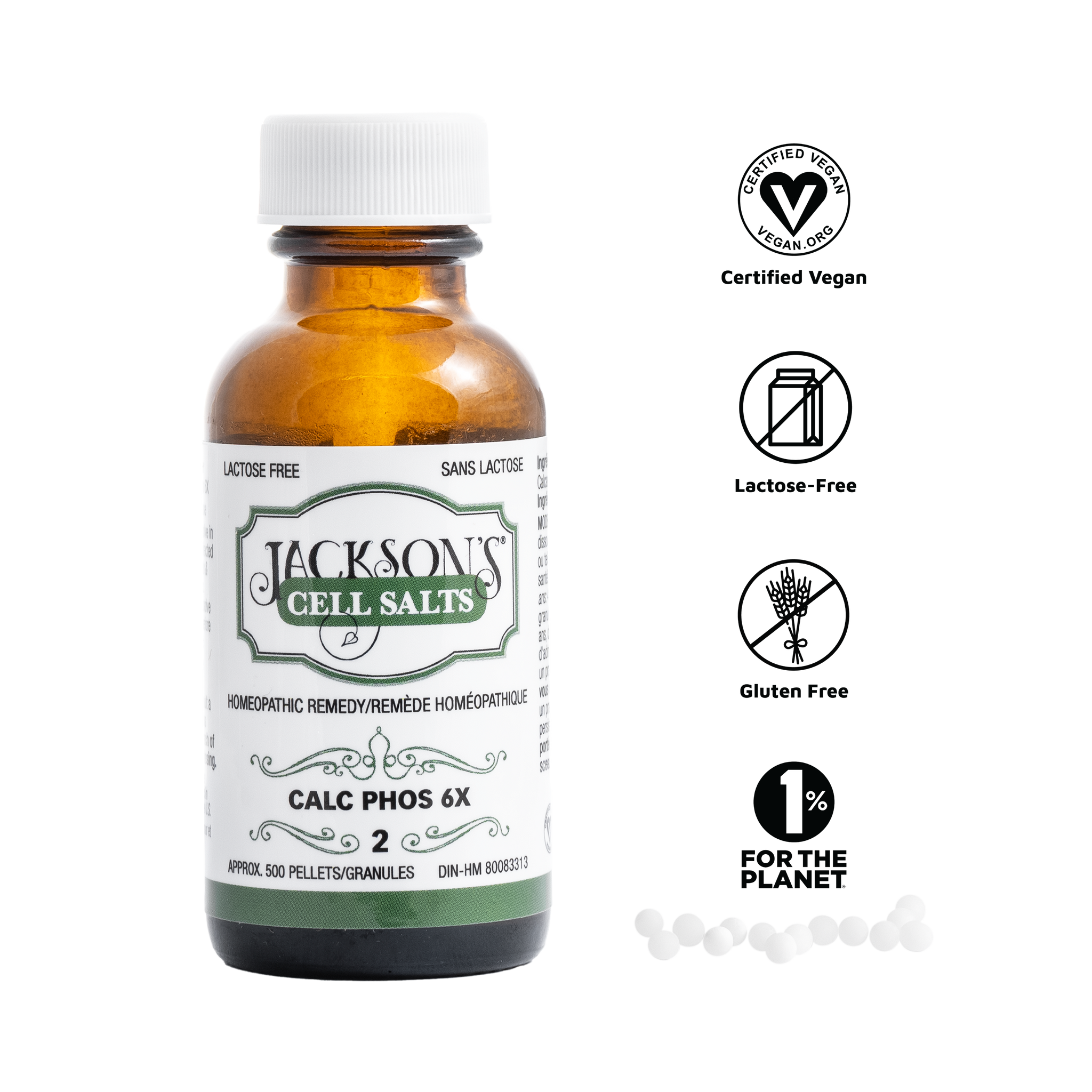#2 Calc Phos 6X - Certified Vegan, Lactose-Free Schuessler Cell Salt